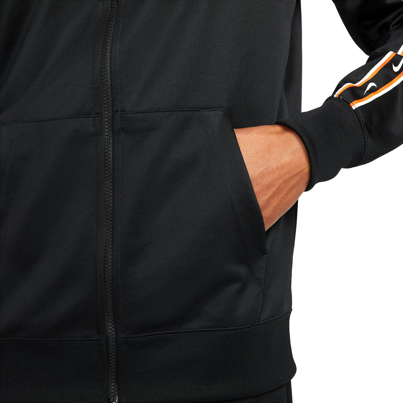 Nike M Nsw Repeat Sw Pk Fz Hoody Erkek Siyah Günlük Stil Sweatshirt